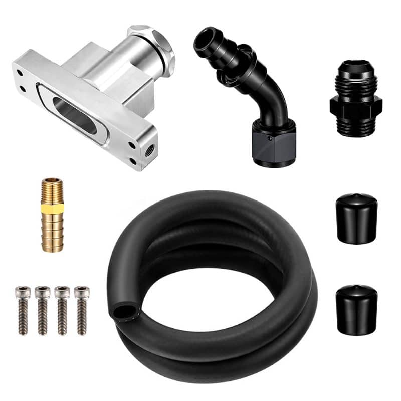 CCV PCV ReRoute Delete Kit for 6.4L Powerstroke Diesel Ford (2008-2010 ...