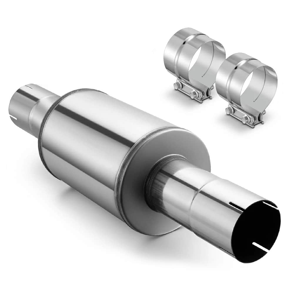 4"/5" Stainless Steel Diesel Muffler For Cummins Duramax Powerstroke ...