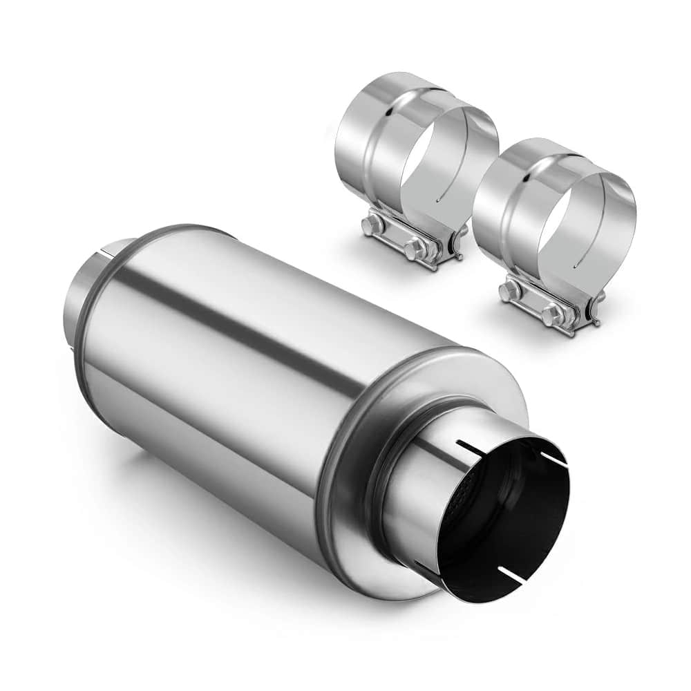 4"/5" Stainless Steel Diesel Muffler For Cummins Duramax Powerstroke ...