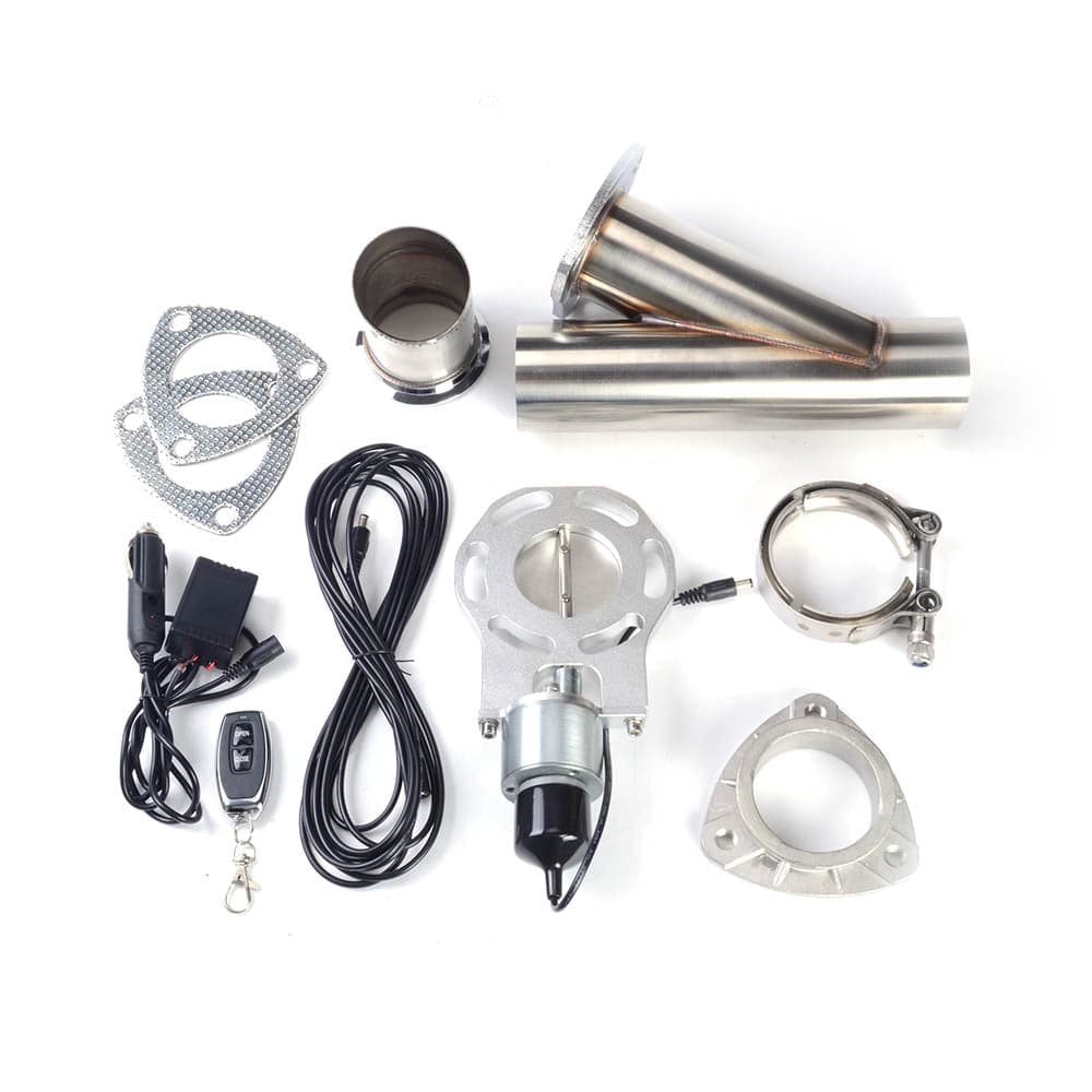 3 Inch Plum-shaped Unilateral Electric Exhaust Cutout Kit - Mini maxx tuner
