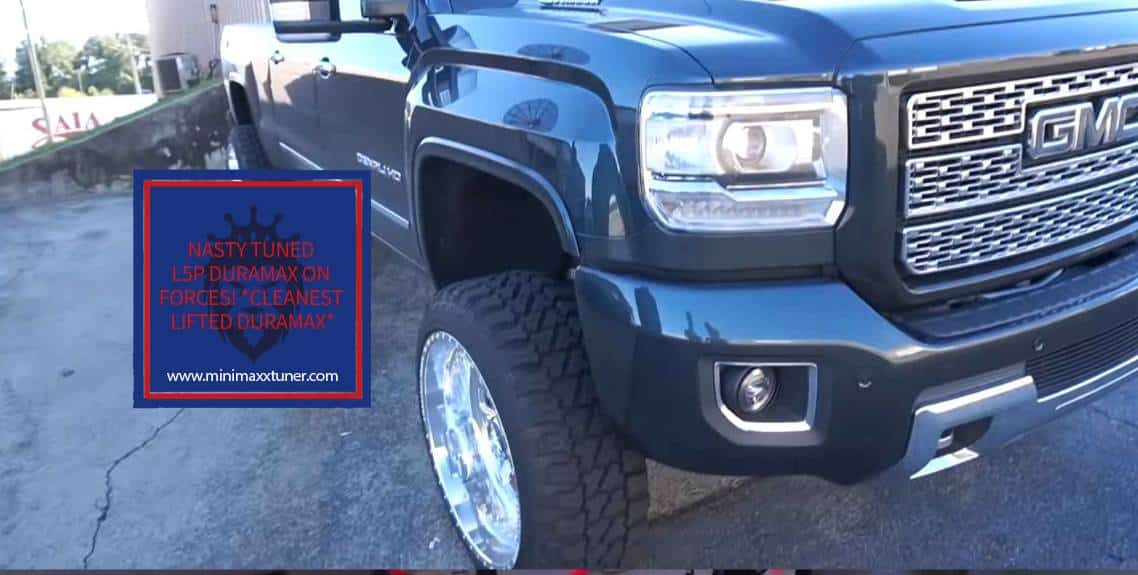NASTY TUNED L5P DURAMAX ON FORCES! CLEANEST LIFTED DURAMAX - Mini maxx ...