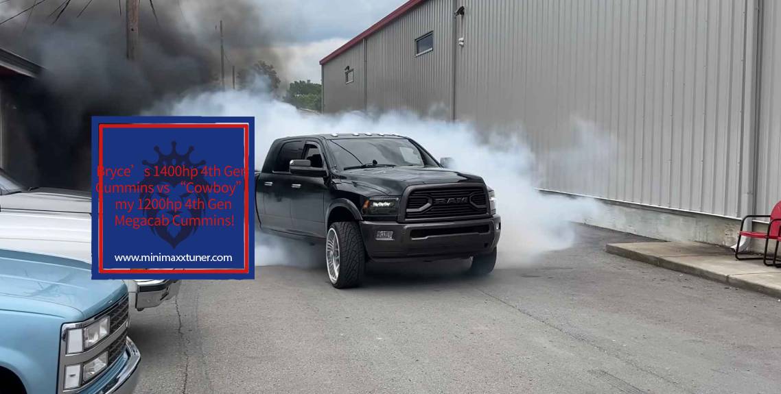 Bryce’s 1400hp 4th Gen Cummins vs “Cowboy” my 1200hp 4th Gen Megacab ...